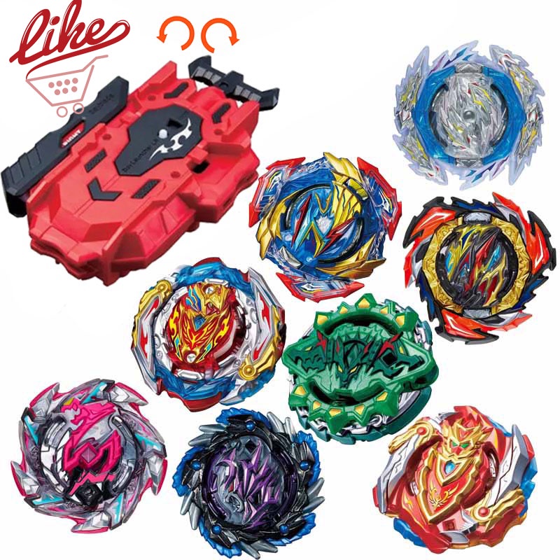 Beyblade Burst B-88 String Launcher Set B-201 Zest Achilles B-193 ...