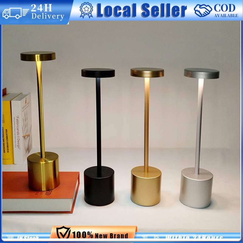 Touch Sensor Hotel Bar Table Lamp Lampu Meja USB Rechargeable Night ...