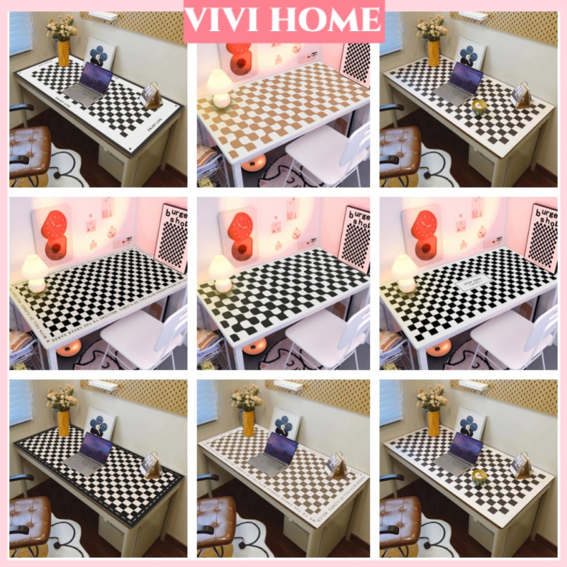 【readystock】Student Desk Mat alas meja kopi Large Simple Checkerboard ...
