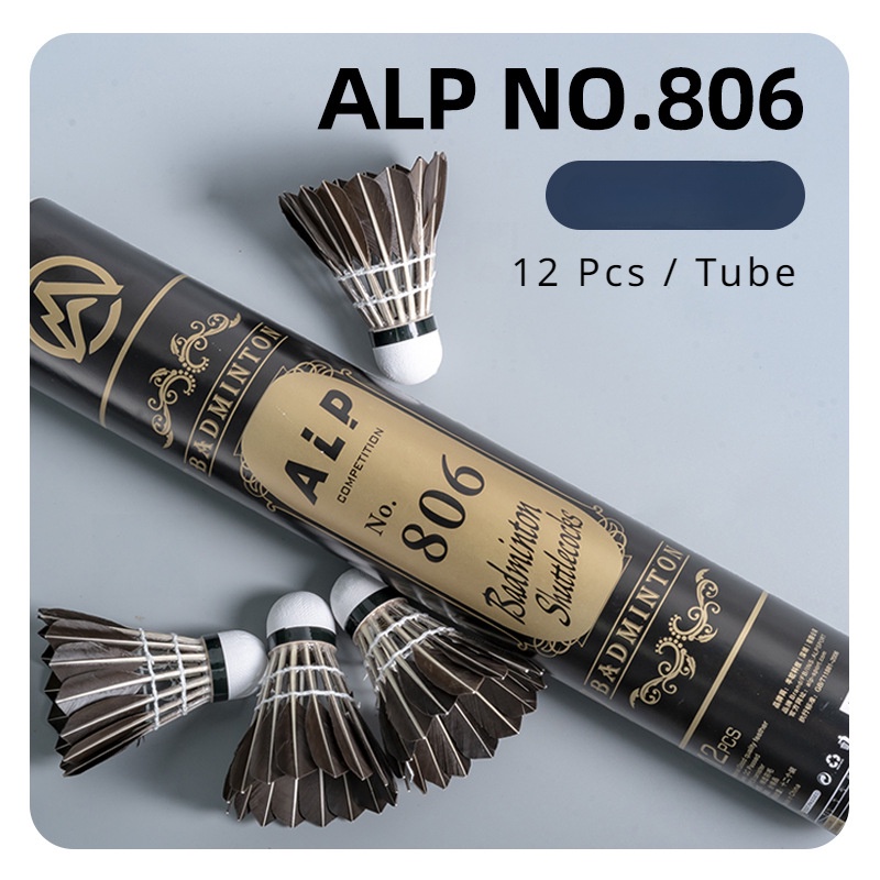 ALP Badminton Shuttlecock 12 Pcs Tube 806 808 606 303 Amateur Training ...