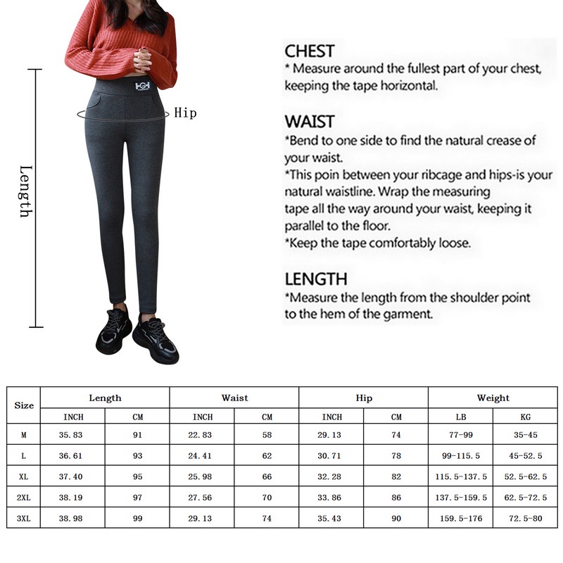 Winter Warm Leggings Women Pants Thermal Pantyhose Stockings Lined