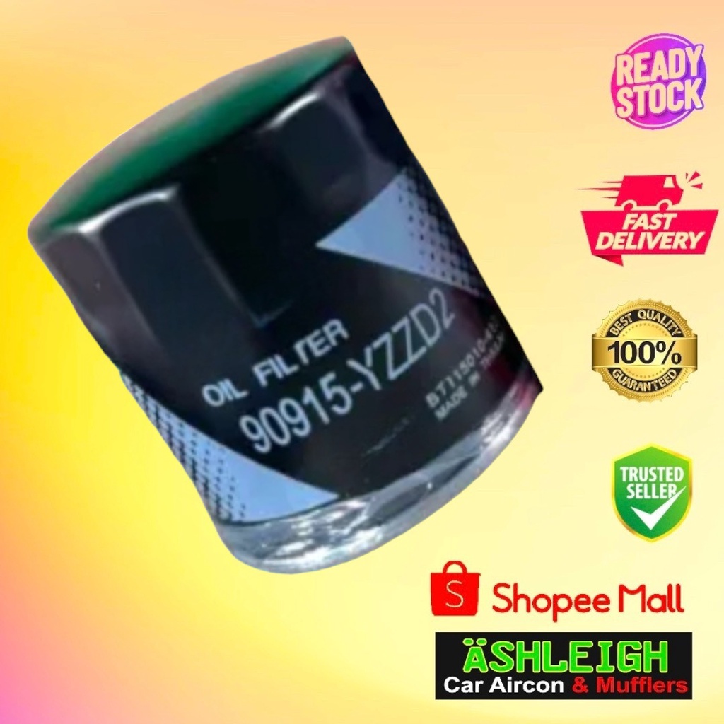 Ashleigh Oil Filter for Toyota Fortuner / Innova / HiAce / Hi-Lux 90915 ...