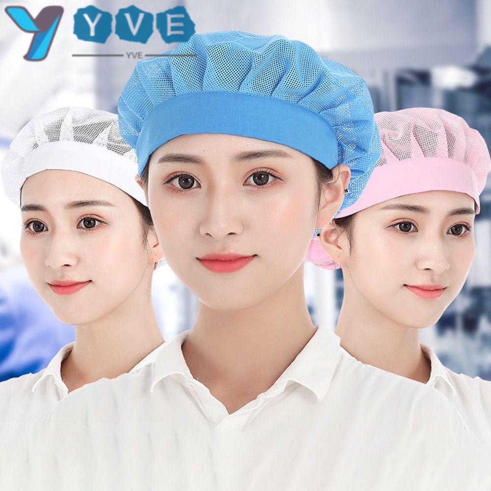 YVE Chef Cap, Food Service Work Headband Cook Hat, Cooker Bundled Hair ...