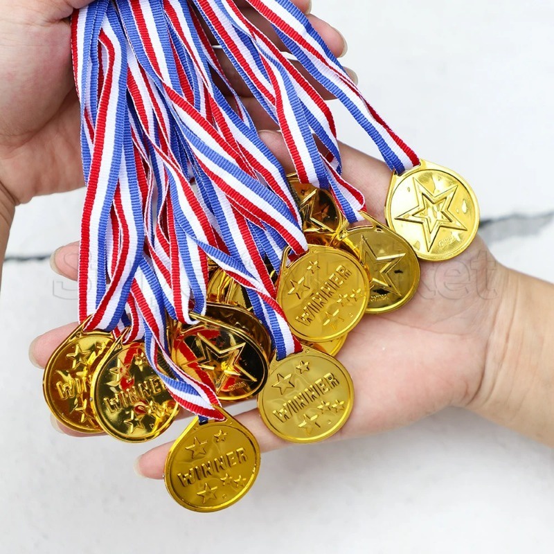 Children's Medal Sports Day Medals / Kids Gold Football Gymnastic ...
