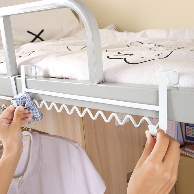 Bedroom Hanging Hooks Dorm Bedside Storage Rack Wave Design Holder ...