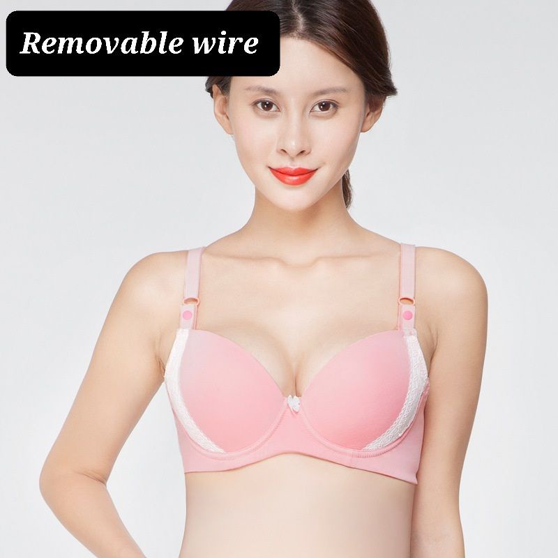 34C C Cup Removable Wired Cotton Pregnant/Maternity/Nursing Bra (Bra Menyusu Berdawai Lembut ...