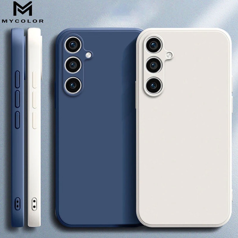 Silicone Liquid Case Full Cover For Samsung ss Galaxy A55 A54 A35 A34 A25 A15 A14 A05 A05s 5G 4G ...