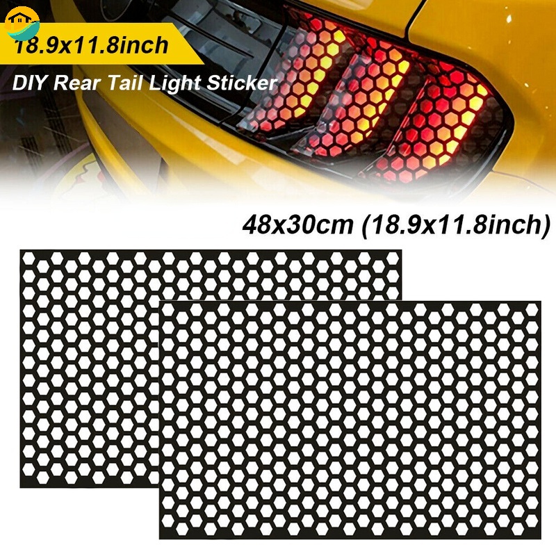 Cuttable DIY Honeycomb Car Sticker Cut-out Hollow Lamp Film Grid Side ...
