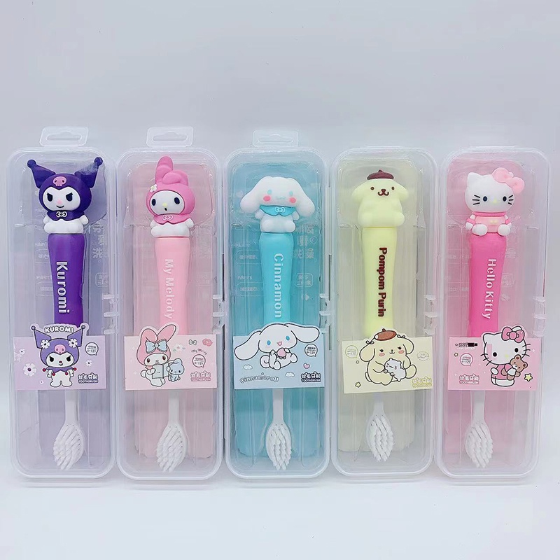 Sanrio Anime Toothbrush Cute Cinnamoroll My Melody Cartoon Sweet Little ...