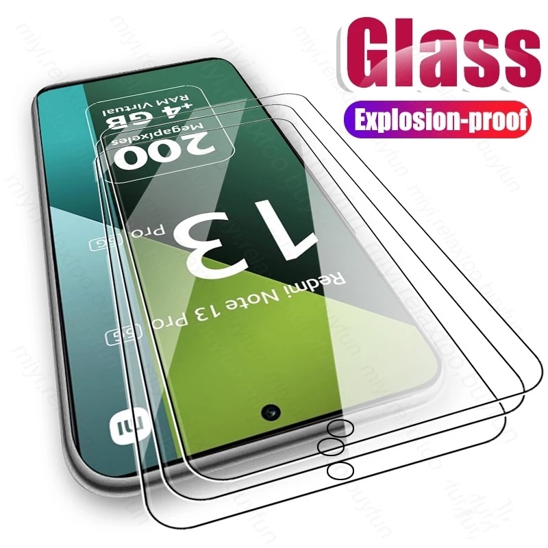 Tempered Glass Screen Protector For Xiaomi Redmi Note13 Pro Plus Note ...