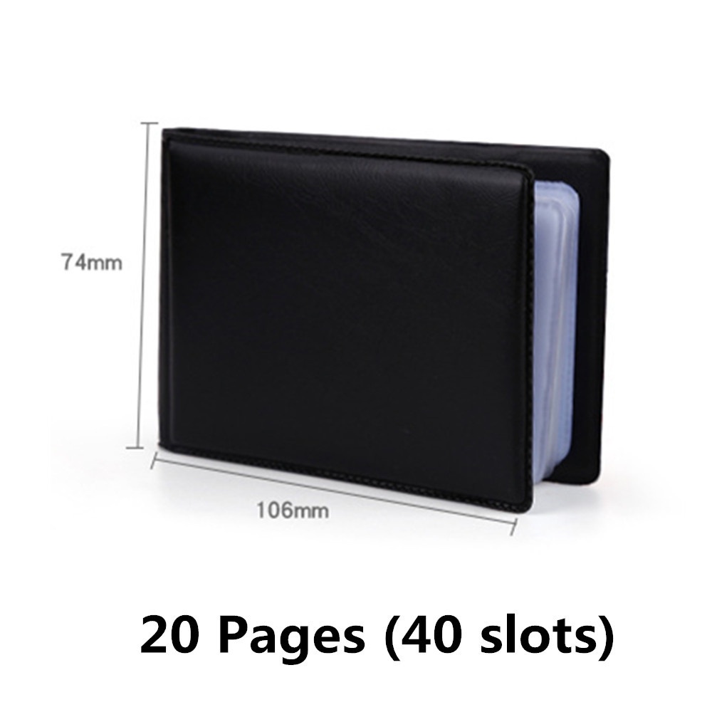 Business Card Organizer, Portable Business Card Holder Book for Men ...