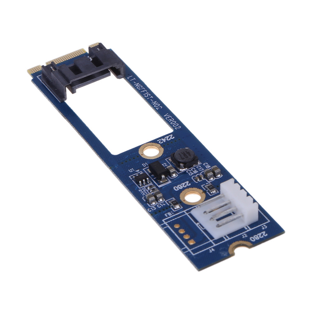 keepdreaming UK M.2 SATA to 7Pin SATA M2 to SATA Converter Card Adapter ...
