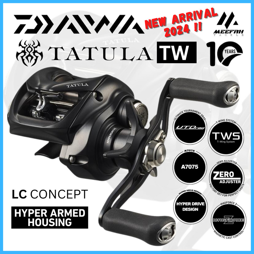 DAIWA - Tatula TW 100 2024 / Tatula FW 100XS ( Right )🔥1 YEAR WARRANTY + FREE GIFT 🔥 BC ...