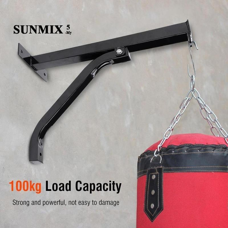 [ Heavy Punching Sturdy Punching Bag Mount Stand Portable Wall Bracket ...