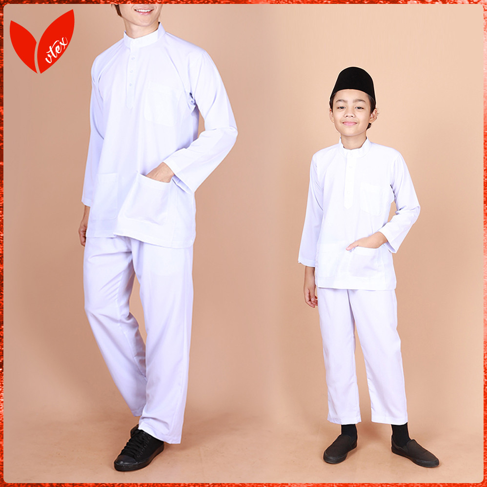 STOCK BARU 2025 Kain KOSHIBO Mandarin Collar Baju Melayu Budak Dewasa ...