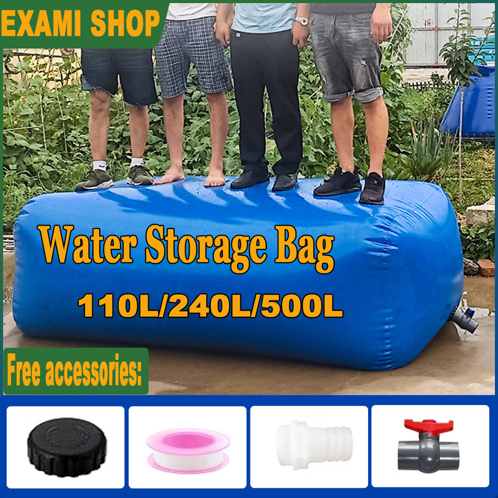 100L/240L/500LWater Storage bag Bladder Containers, Foldable Water ...