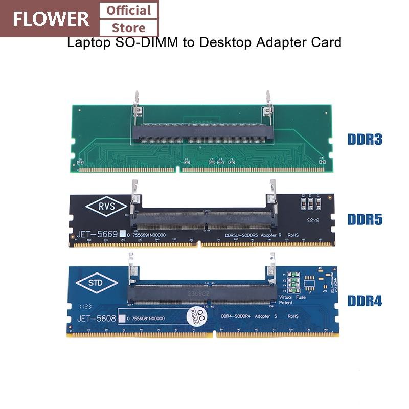 FOF DDR3 DDR4 DDR5 Laptop SO-DIMM to Desktop Adapter Card Converter Memory RAM Connector Adapter ...
