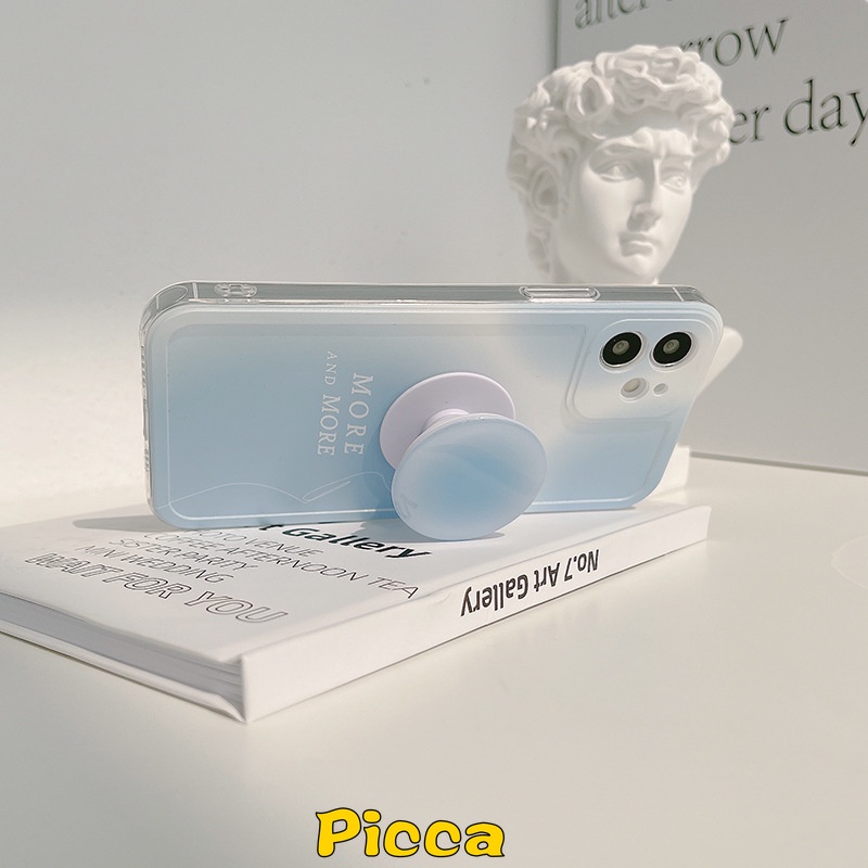 Ins Plain Color 3d Round Phone Grip Macaron Candy Color Circle Pattern ...