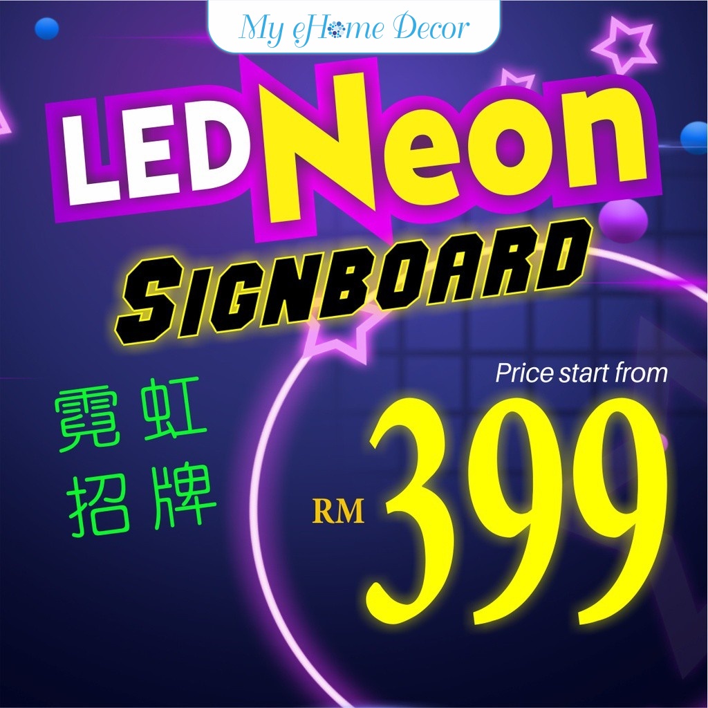 Custom Made LED Neon Sign lampu neon signage papan tanda neon 私人订制霓虹招牌 ...