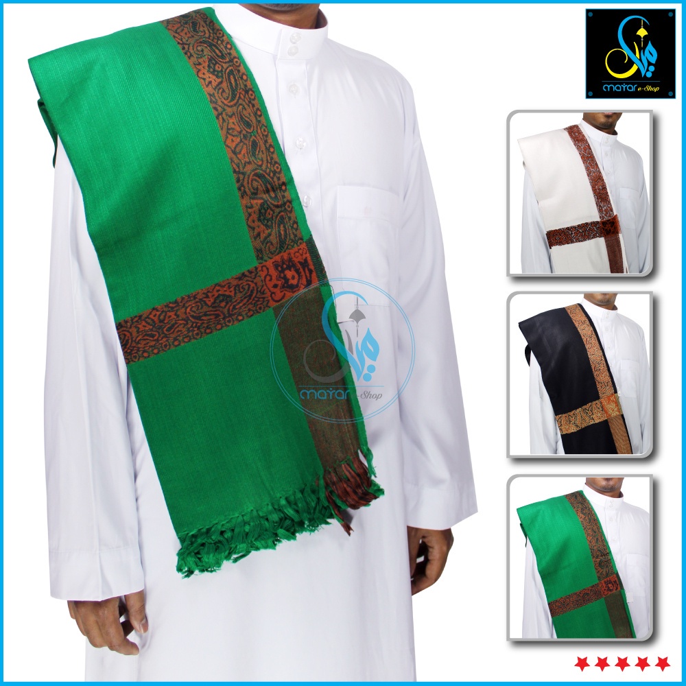 Rida Rida' Ridak Hijau Putih Hitam Merah (Cotton India) Shawal ...