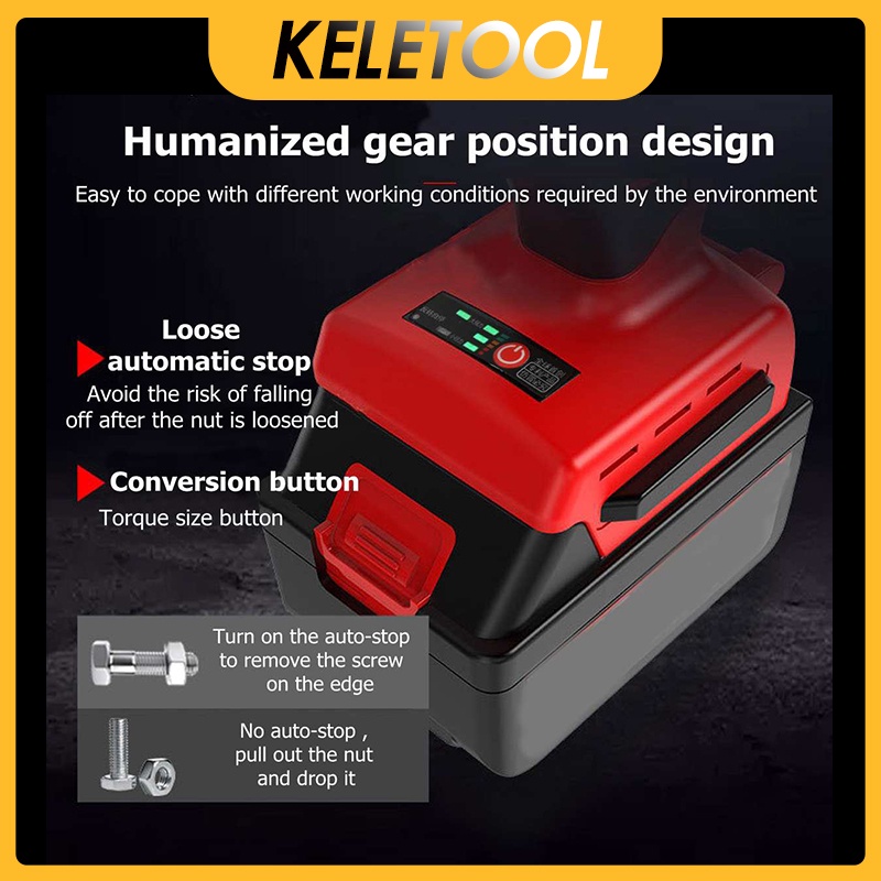 keletool cordless impact wrench high torque hangbing Electric drill ...