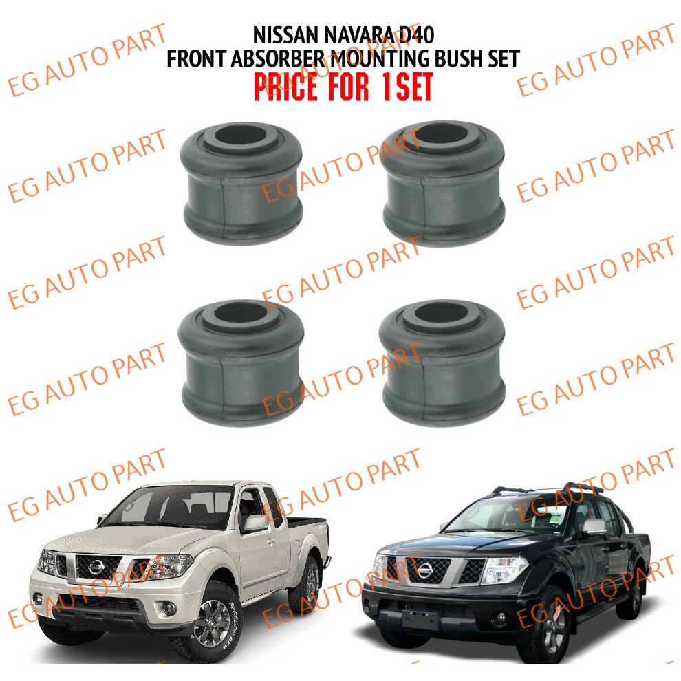 (PREMIUM QUALITY) FRONT ABSORBER MOUNTING BUSH 1SET=4PCS NISSAN NAVARA ...