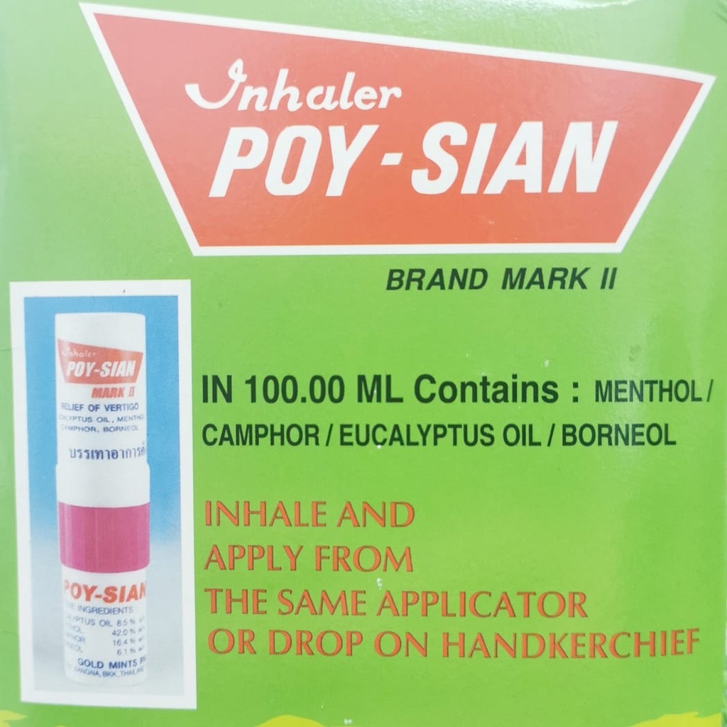 NASAL INHALER POY-SIAN 1.7ML MARK ll INHALER (SEDUT HIDUNG) | Shopee ...