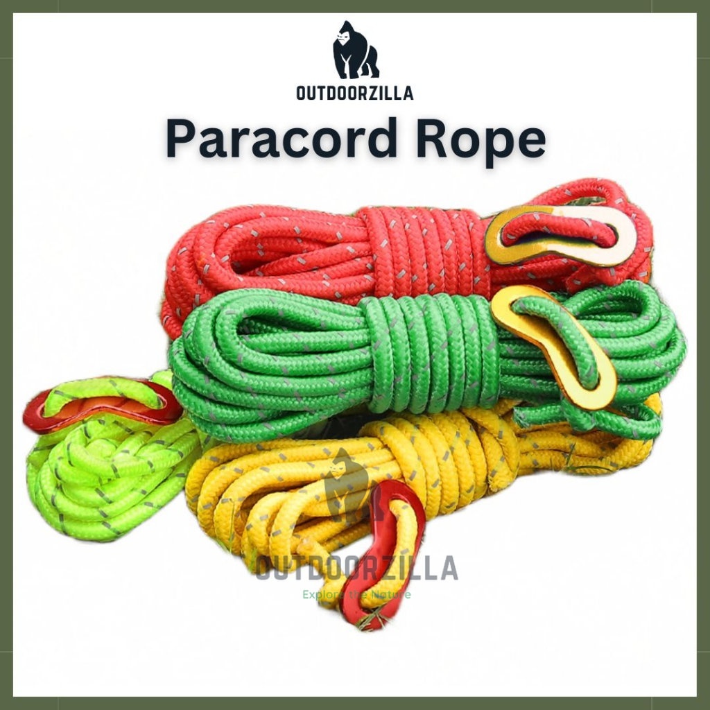 Camping Paracord Rope Thickness 4mm Reflective Tent Rope 4 meters ...