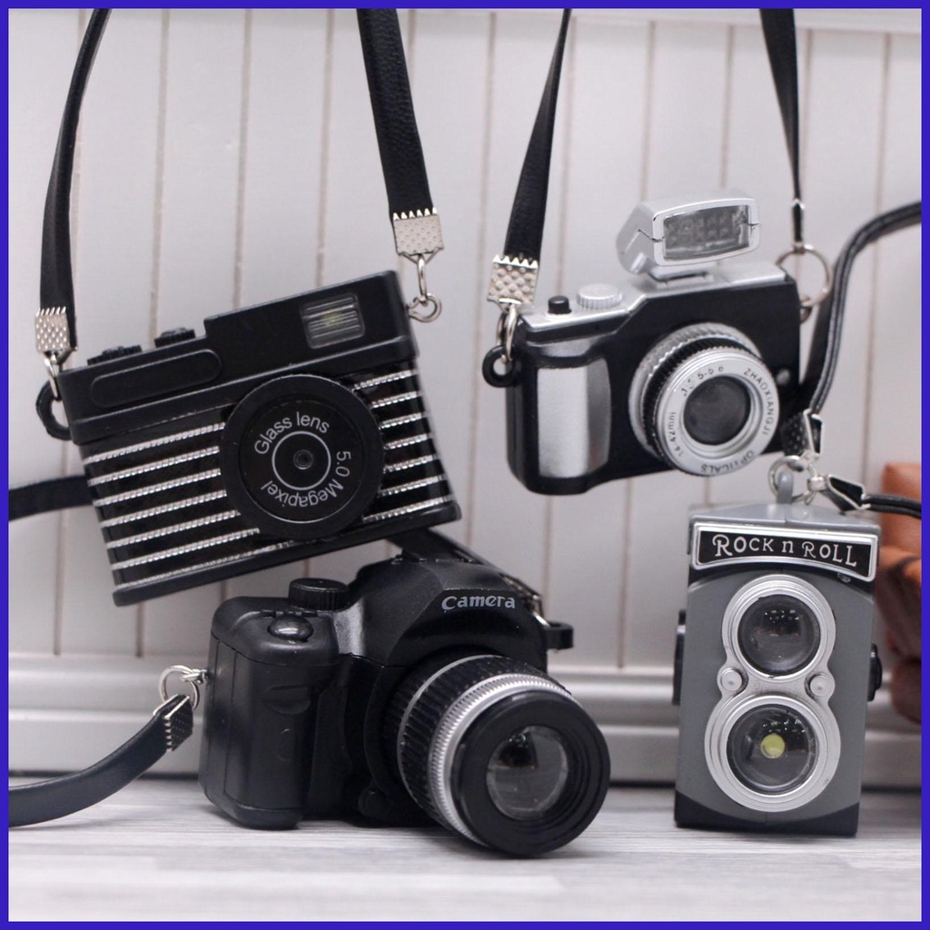 Digital Kids Camera Dollhouse Miniature SLR Camera Scale Mini Vintage ...