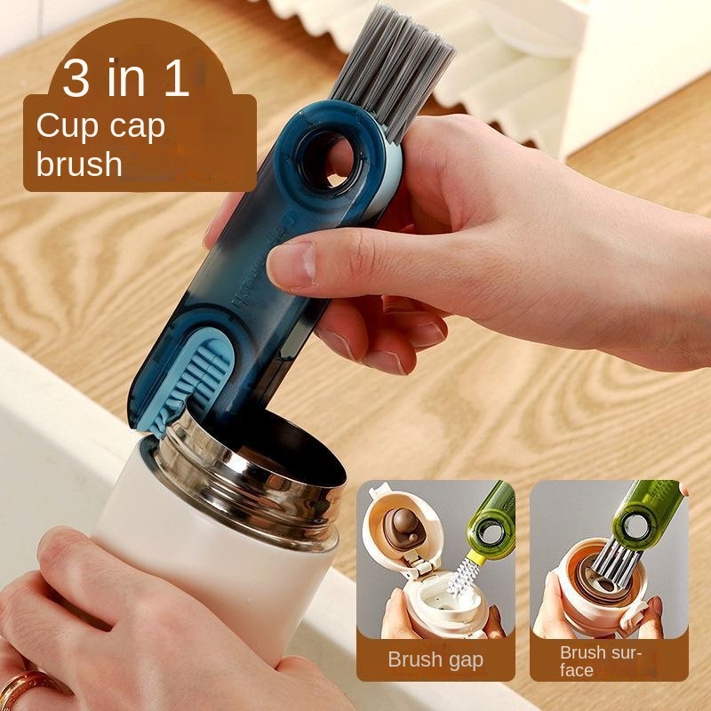 3 In 1 Cup Cleaning Brush Multi-functional Cup Mouth Scrubber Rotatable ...