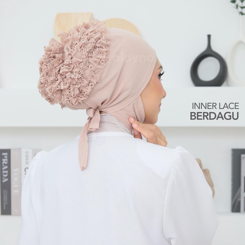ALAYNA Inner Lace Turki Berdagu | Scarf Anak Tudung Sanggul Cepol Ciput ...