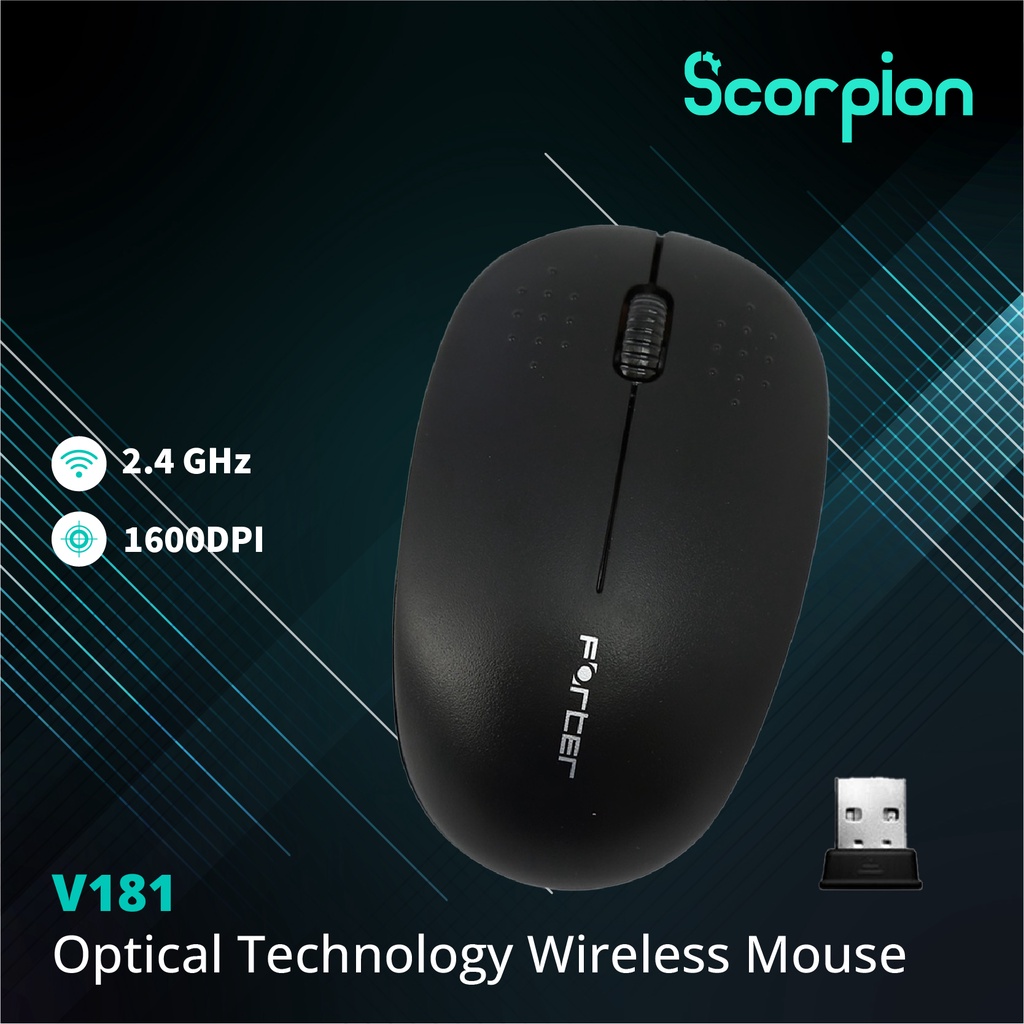 Forter V181 Optical Technology Wireless Mouse | Shopee Malaysia