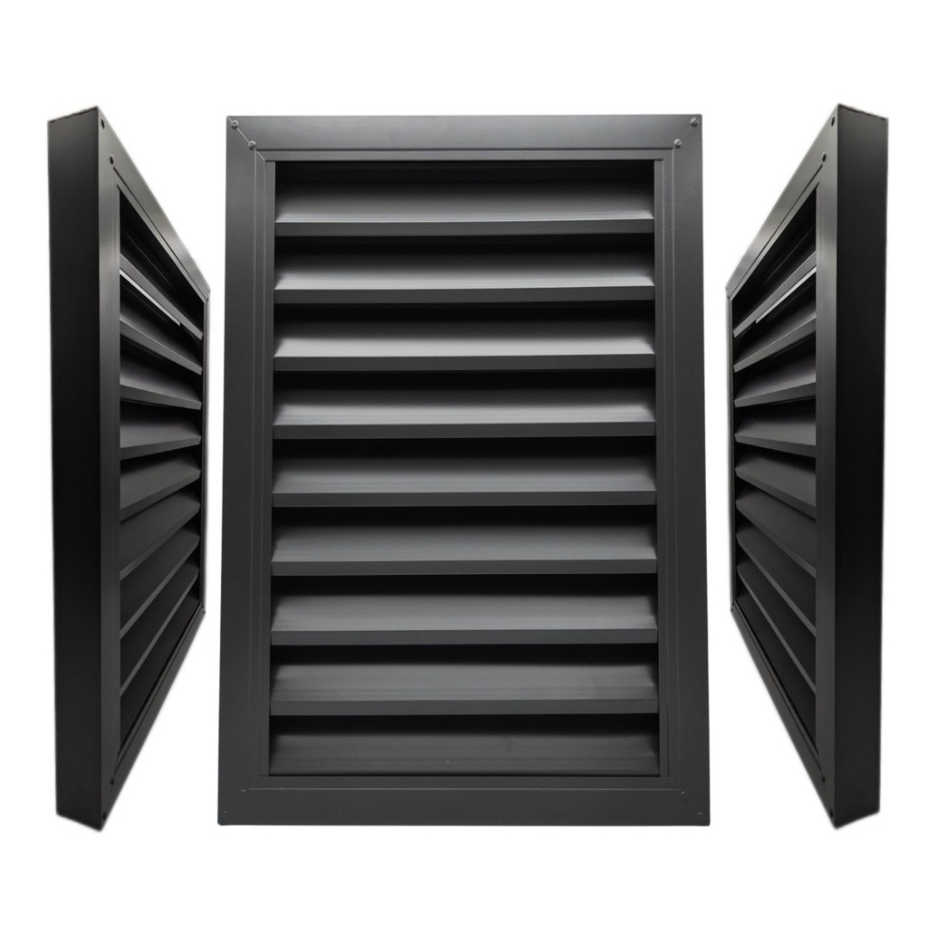 Embedded Exterior Wall Blinds Aluminium Alloy Louver Outdoor Rainproof ...