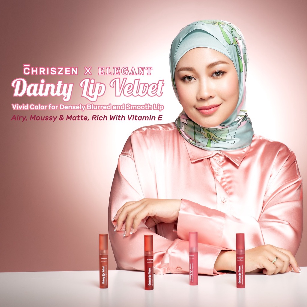 Chriszen x Elegant Dainty Lip Velvet (ready stock) | Shopee Malaysia