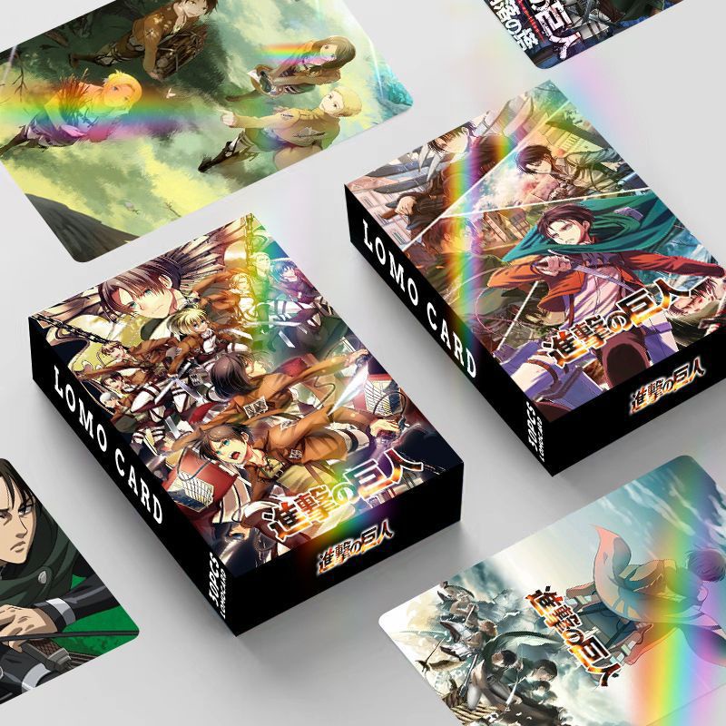 Attack on Titan Laser Flash Lomo Card Double-sided Color Printing ...