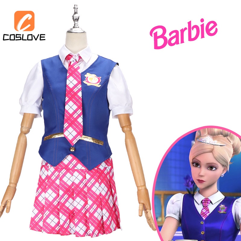 Anime Barbie Princess Charm School Delancey Cosplay Full Set Costume ...
