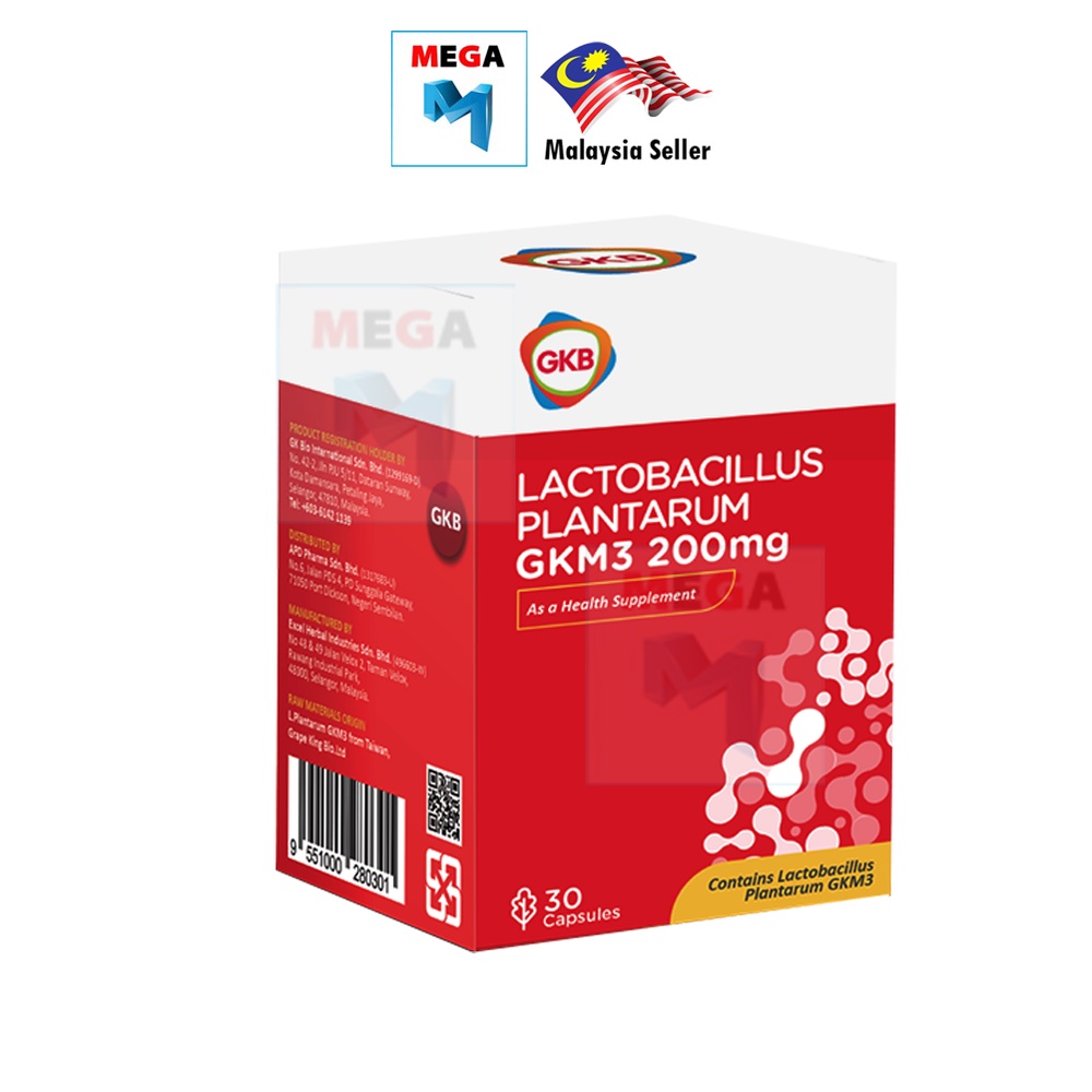 GKB Lactobacillus Plantarum GKM3 200mg 30s | Shopee Malaysia