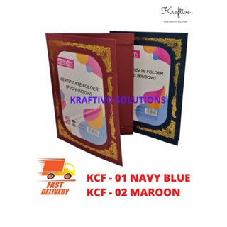 A4 CERTIFICATE FOLDER ( PVC COVER WINDOW) / KAD SIJIL A4 / SIJIL FILE ...