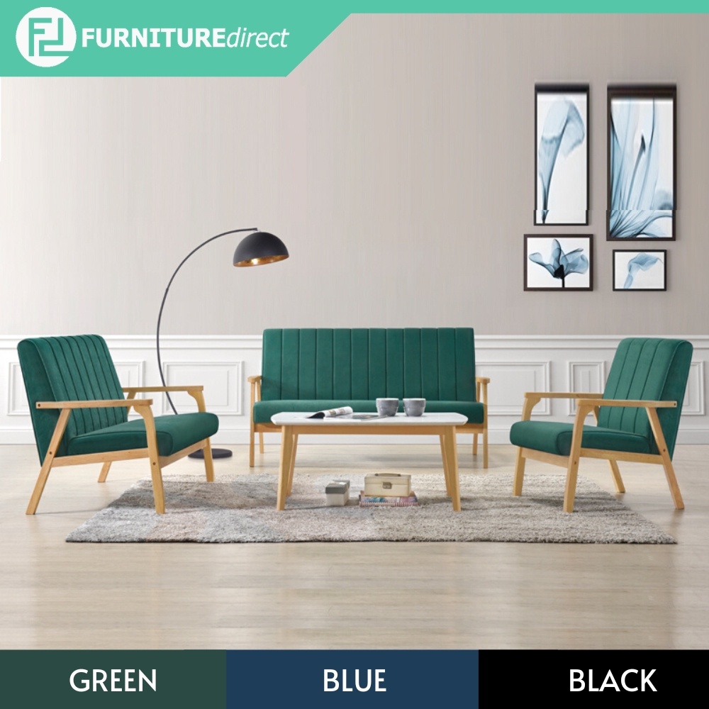 Furniture Direct MERLISA sofa set sofa kayu set sofa murah 3 2 1 wooden ...