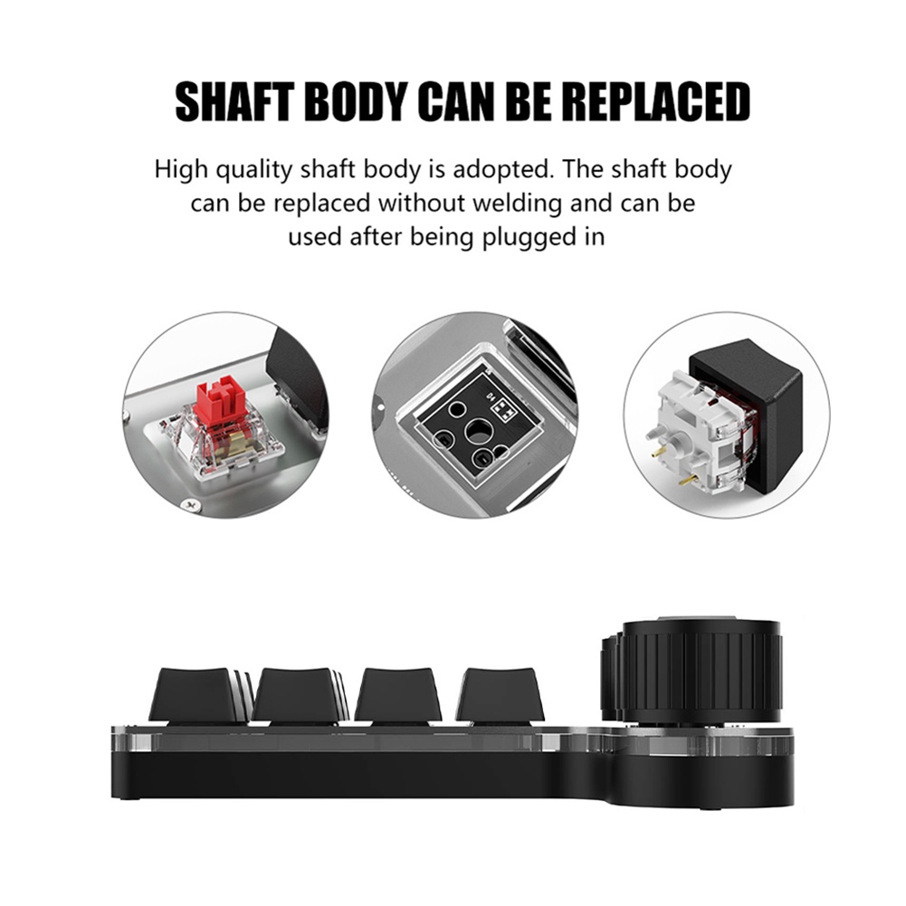 Programmable DIY Mechanical Keyboard Bluetooth/USB Wired RGB Customized ...