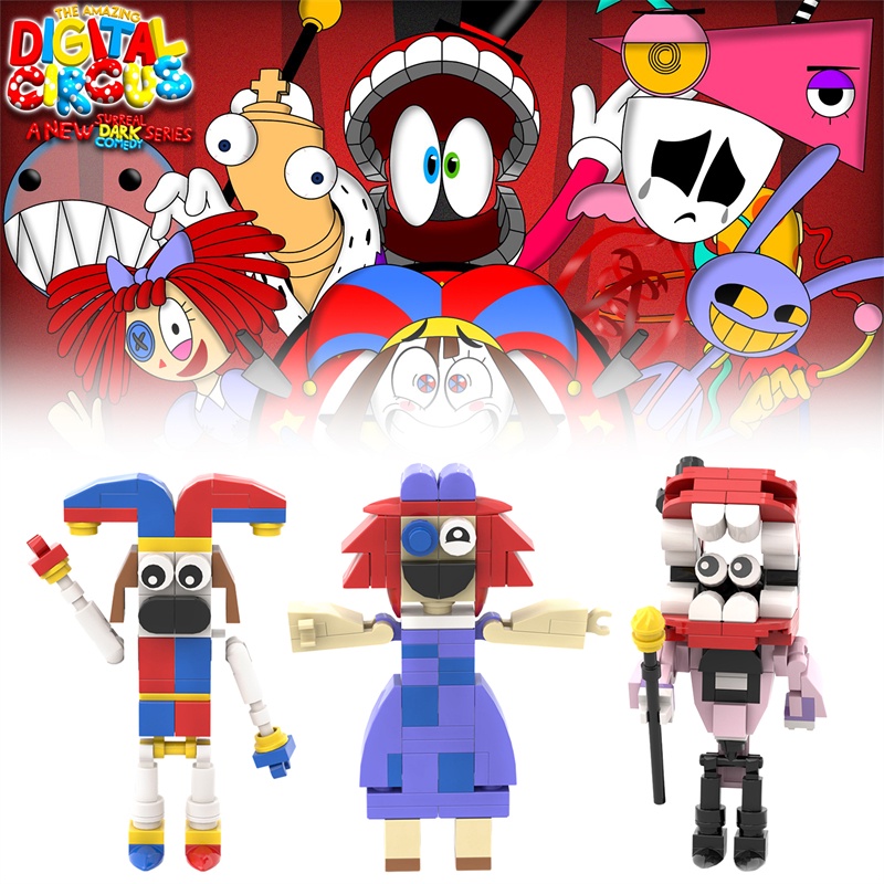 The Amazing DIGITAL Circus Building Blocks Set Clown The Amazing ...