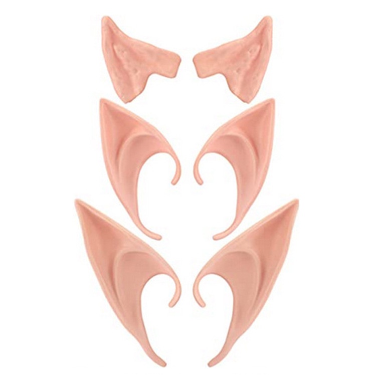 2023 Elf Ears Costume Headgear Cosplay Prop Cartoon Angel Fake Ears Pie ...