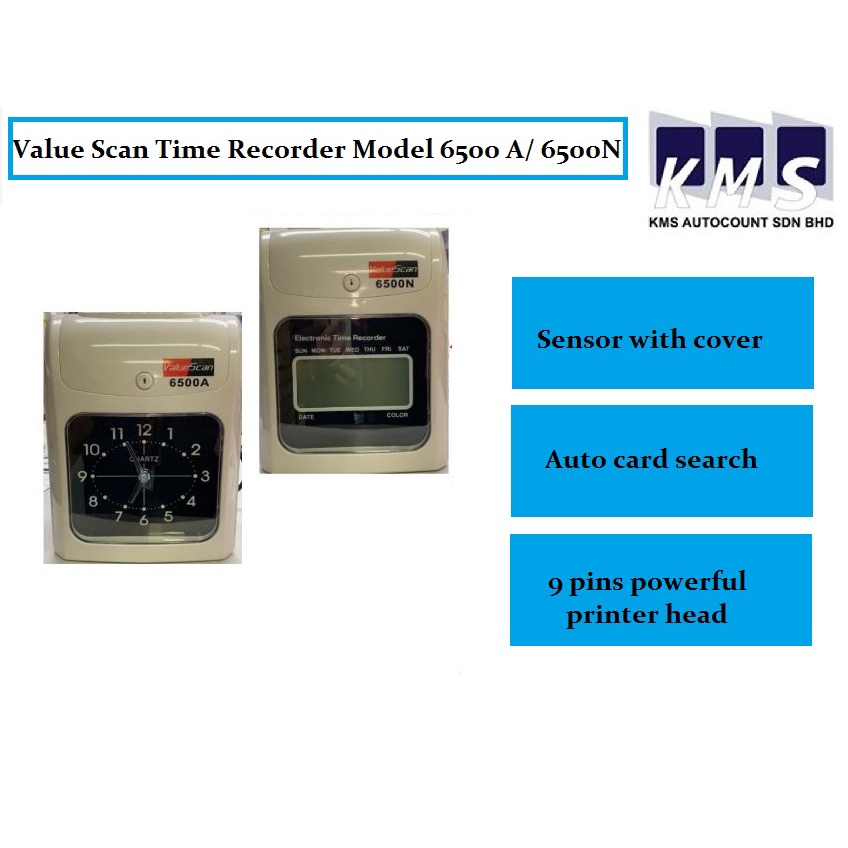 Value Scan Time Recorder Model 6500 A/ 6500N | Shopee Malaysia
