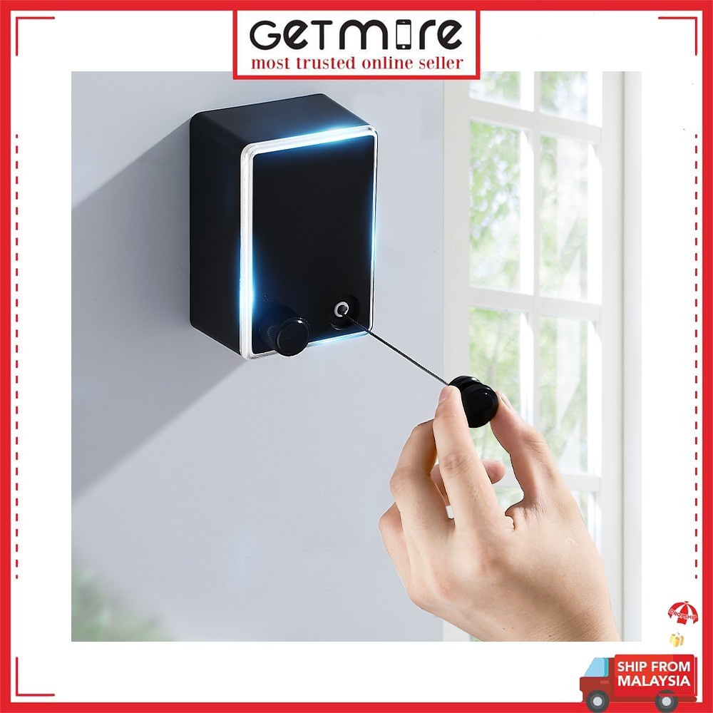 [Steel Wire] 4.2M Retractable Clotheslines Organization Stretch Clothes ...