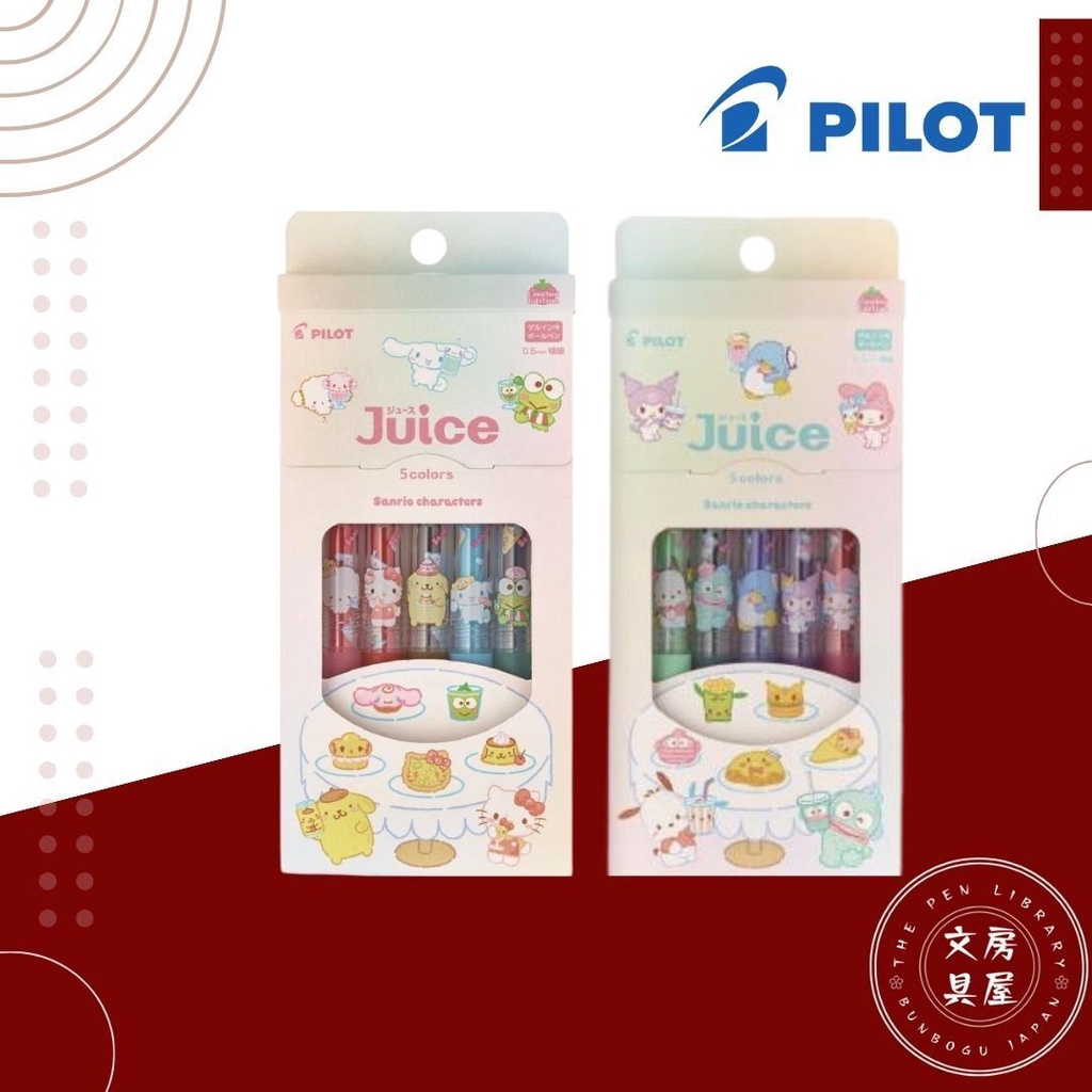 Pilot Juice Sanrio Characters Limited Edition 5-Color Set Gel Ink ...