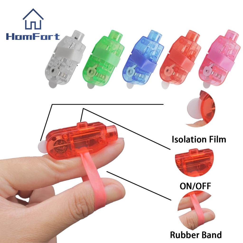1Piece Children's LED Lights Finger Rings Luminous Toys Glow in The ...