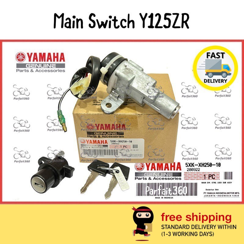 5XK-XH250 Y125 Y125ZR Main Switch / Key Set / Suis Kunci 100% HLY ...