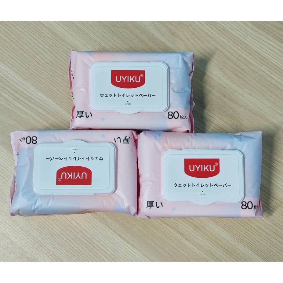 UYIKU Wet Toilet Wipes UYIKU 湿厕纸 (80 Pcs/Pack) | Shopee Malaysia