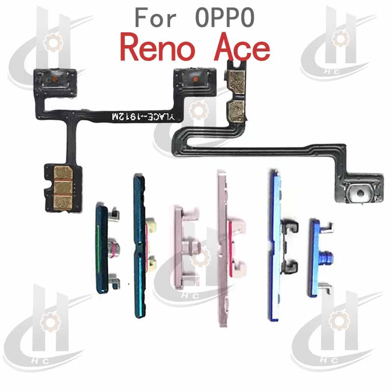 For OPPO Reno Ace Power Volume Side Button Flex Cable Keys button on off volume up and down ...