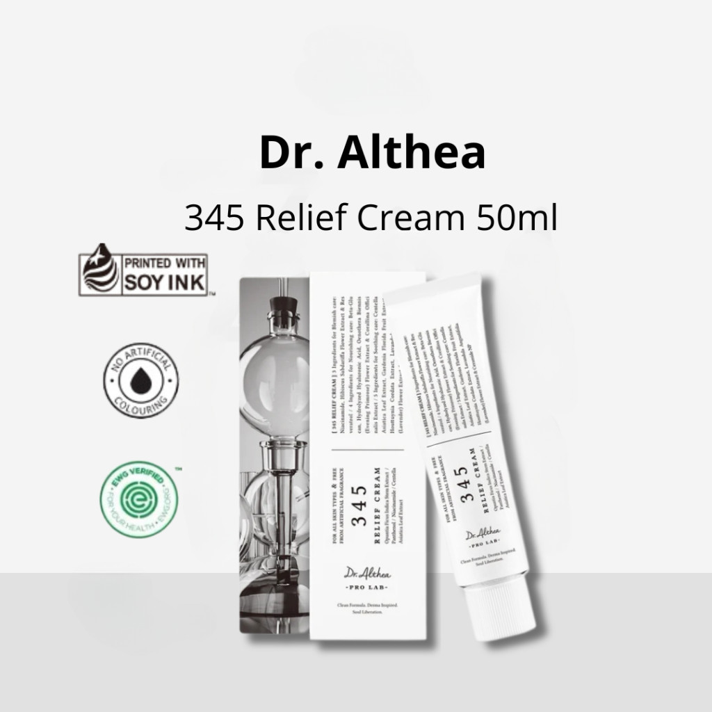 Authentic Korean Dr. Althea 345 Relief Cream Facial Moisturizer Lotion ...
